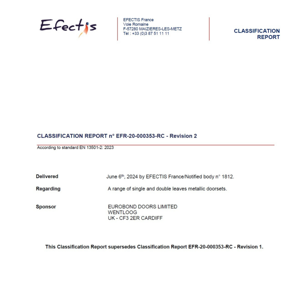 Modern Test Evidence for a Modern World | EBD Steel Doors